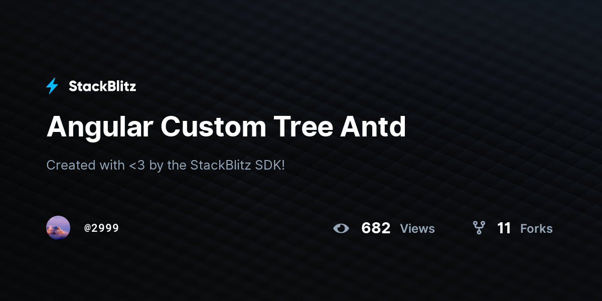 Angular Custom Tree Antd - StackBlitz