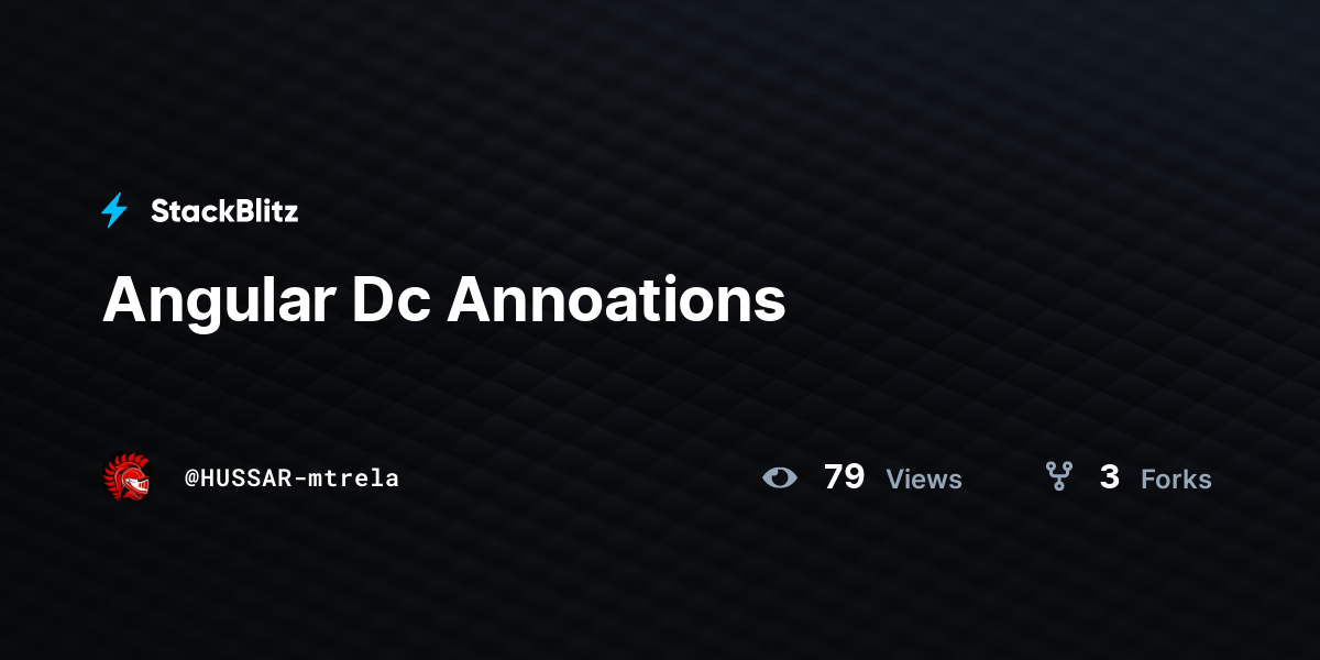 Angular Dc Annoations - StackBlitz