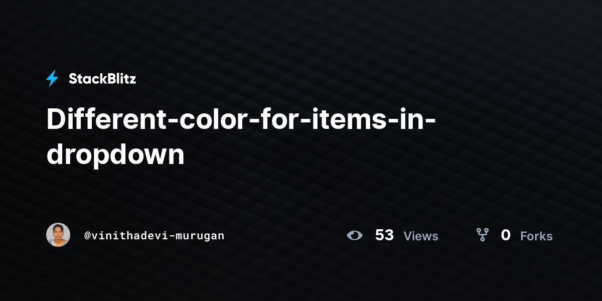 Different-color-for-items-in-dropdown - StackBlitz