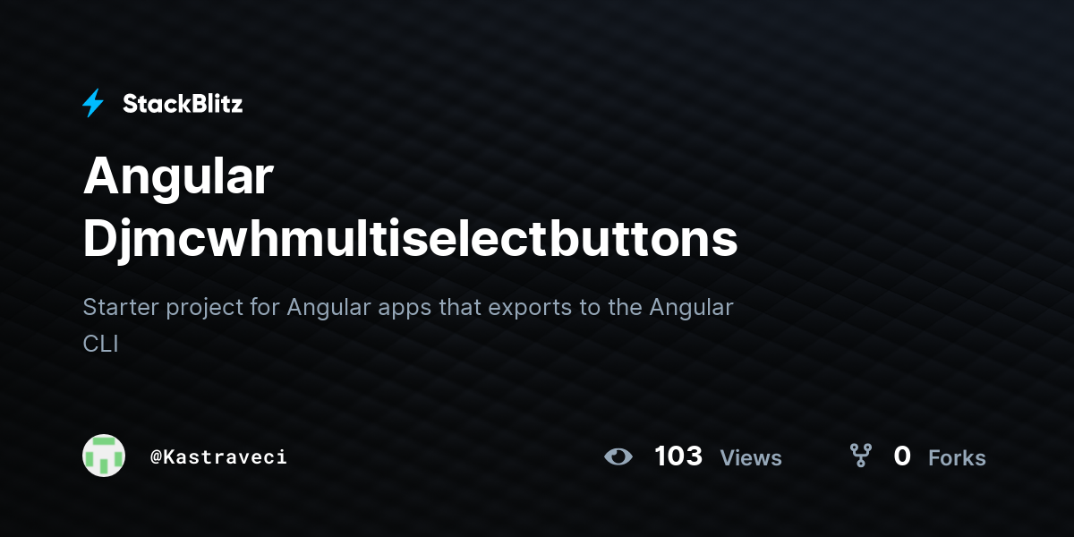 Angular Djmcwhmultiselectbuttons - StackBlitz