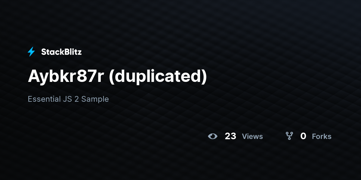 Aybkr87r (duplicated) - StackBlitz
