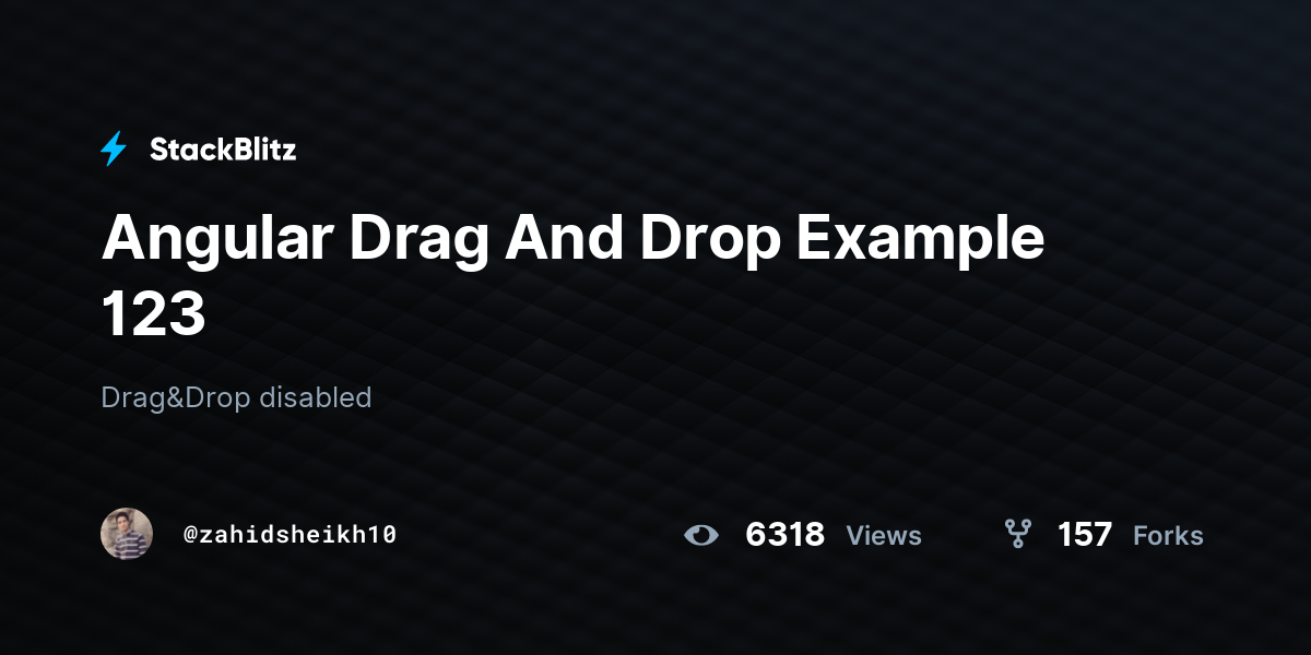 Angular Drag And Drop Example 123 - StackBlitz