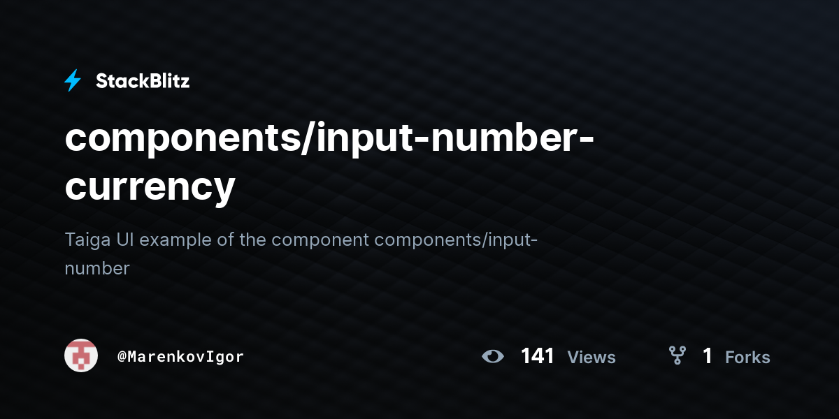 components/input-number-currency - StackBlitz