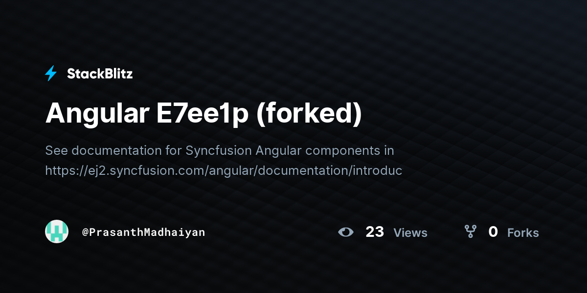 Angular E7ee1p (forked) - StackBlitz