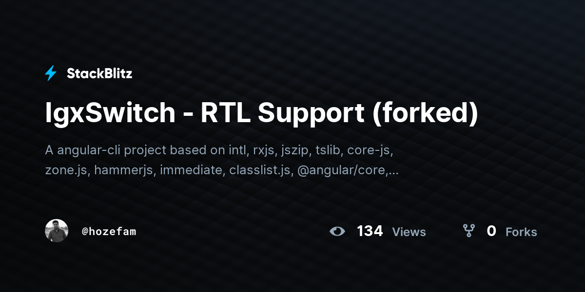 IgxSwitch - RTL Support (forked) - StackBlitz IgxSwitch - RTL Support (forked) - StackBlitz