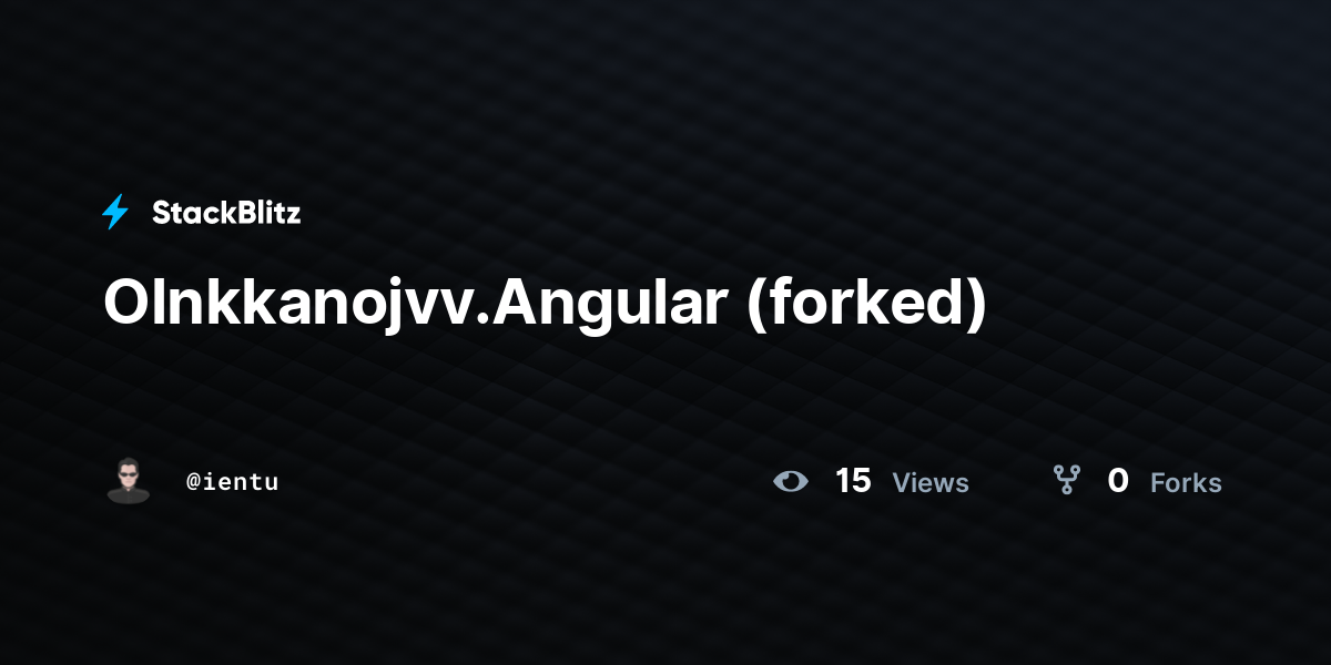 Olnkkanojvv.Angular (forked) - StackBlitz
