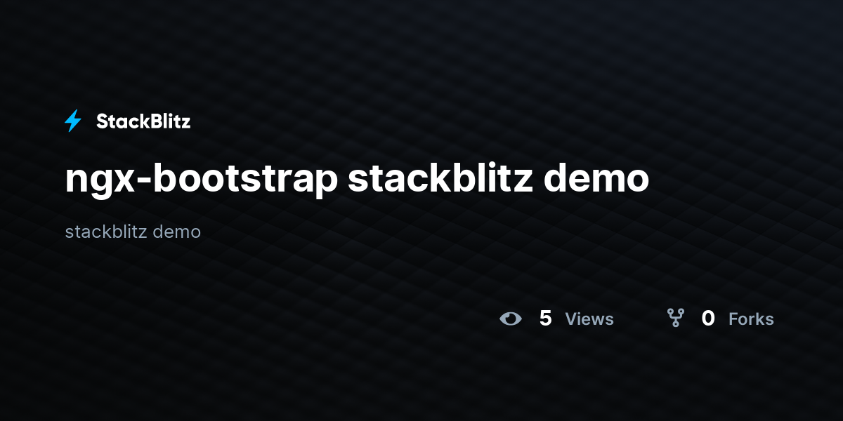 ngx-bootstrap stackblitz demo - StackBlitz