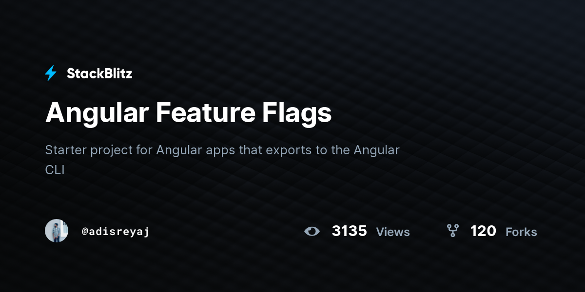 Angular Feature Flags - StackBlitz