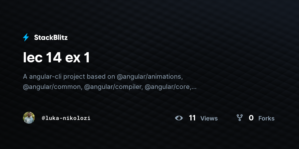lec 14 ex 1 - StackBlitz