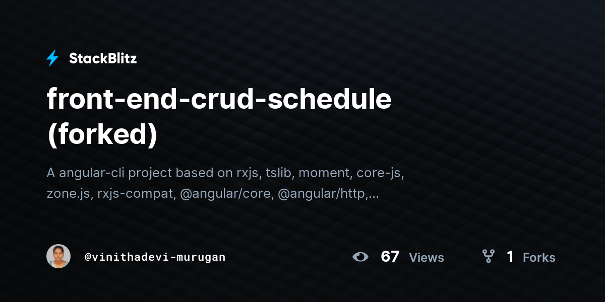 front-end-crud-schedule (forked) - StackBlitz