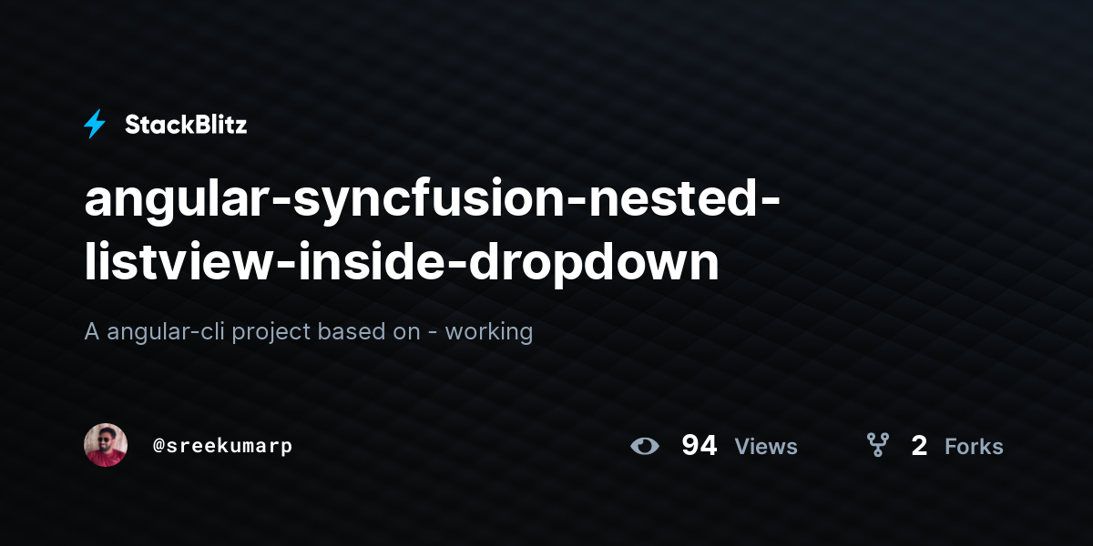 angular-syncfusion-nested-listview-inside-dropdown - StackBlitz