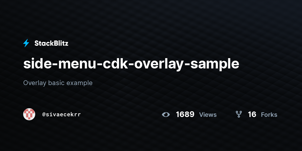 side-menu-cdk-overlay-sample - StackBlitz