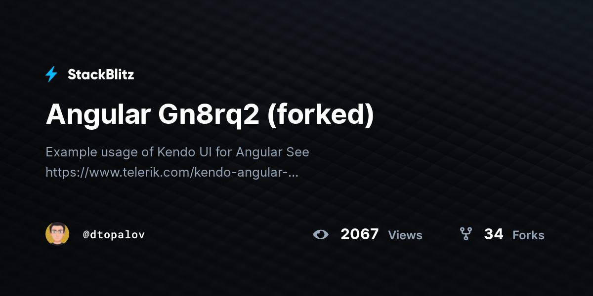 Angular Gn8rq2 (forked) - StackBlitz