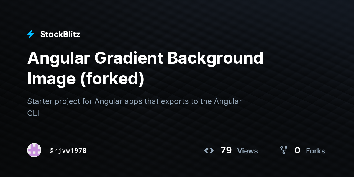 Angular Gradient Background Image (forked) - StackBlitz