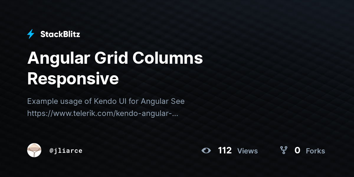 Angular Grid Columns Responsive - StackBlitz