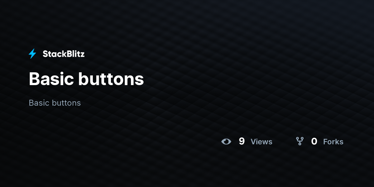 Basic buttons - StackBlitz