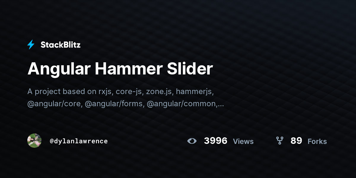 Angular Hammer Slider - StackBlitz