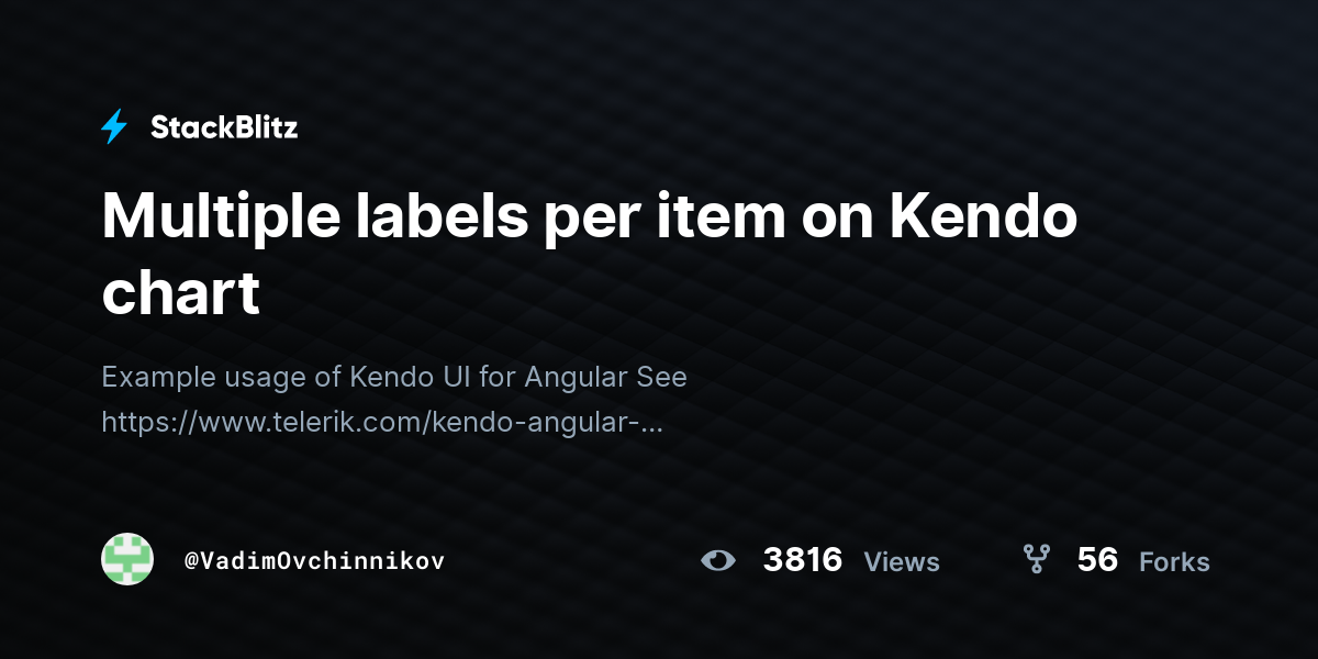 Multiple labels per item on Kendo chart - StackBlitz