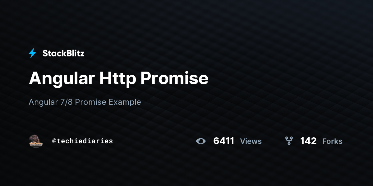 Angular Http Promise - StackBlitz