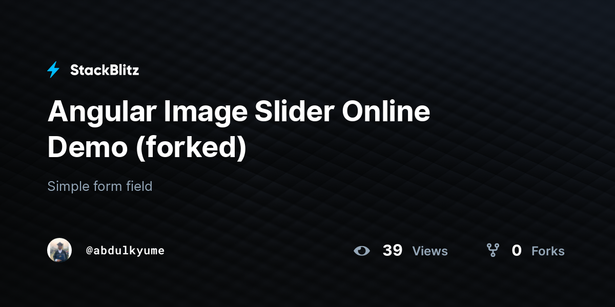 Angular Image Slider Online Demo (forked) - StackBlitz