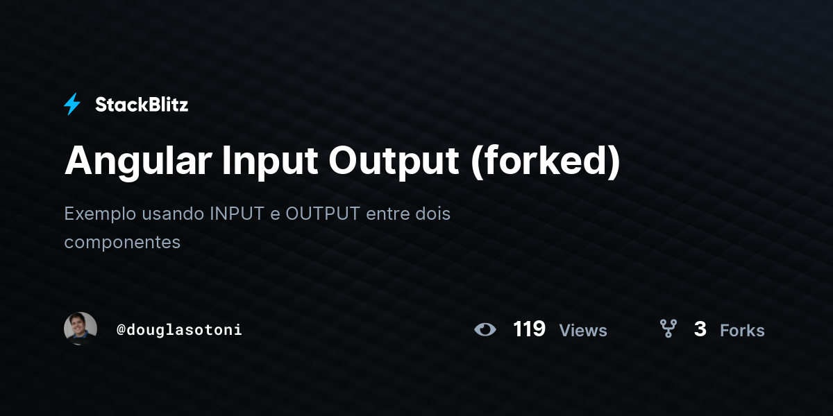 Angular Input Output Forked Stackblitz 5192
