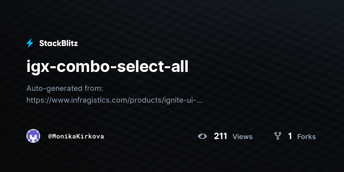 igx-combo-select-all - StackBlitz
