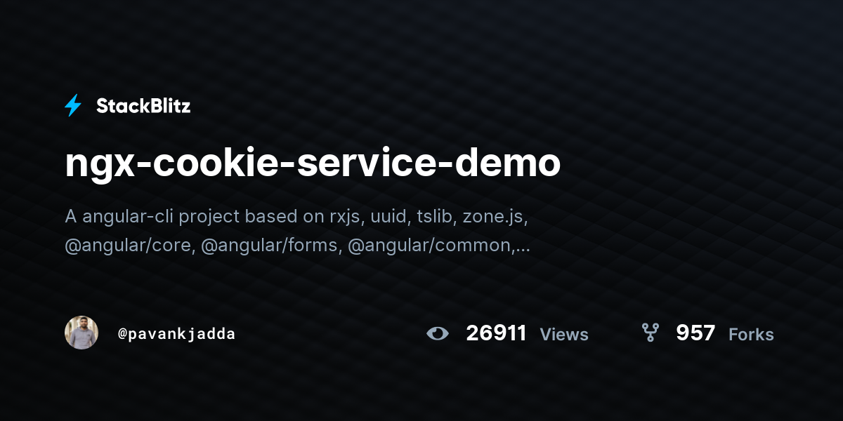 ngx-cookie-service-demo - StackBlitz