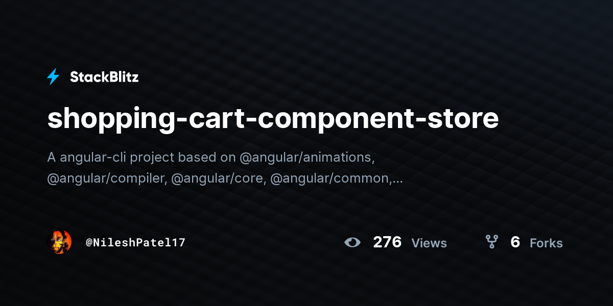shopping-cart-component-store - StackBlitz