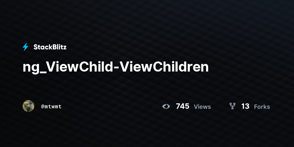 ng_ViewChild-ViewChildren - StackBlitz