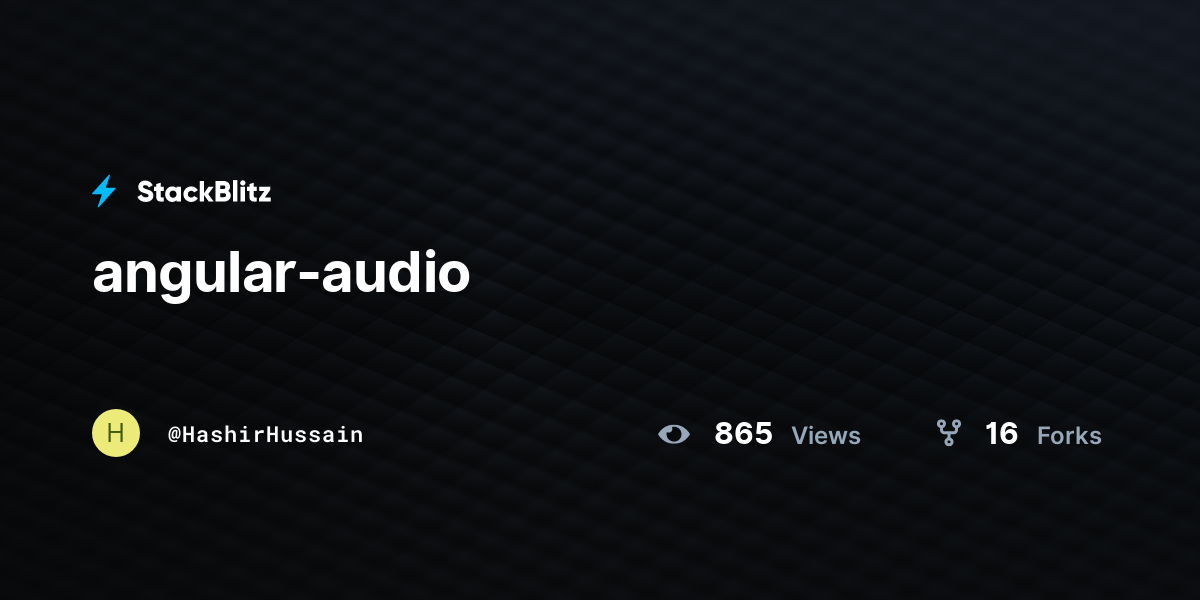 angular-audio - StackBlitz