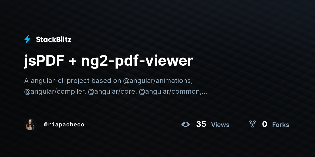 jsPDF + ng2-pdf-viewer - StackBlitz jsPDF + ng2-pdf-viewer - StackBlitz