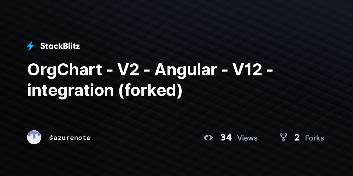 OrgChart - V2 - Angular - V12 - integration (forked) - StackBlitz