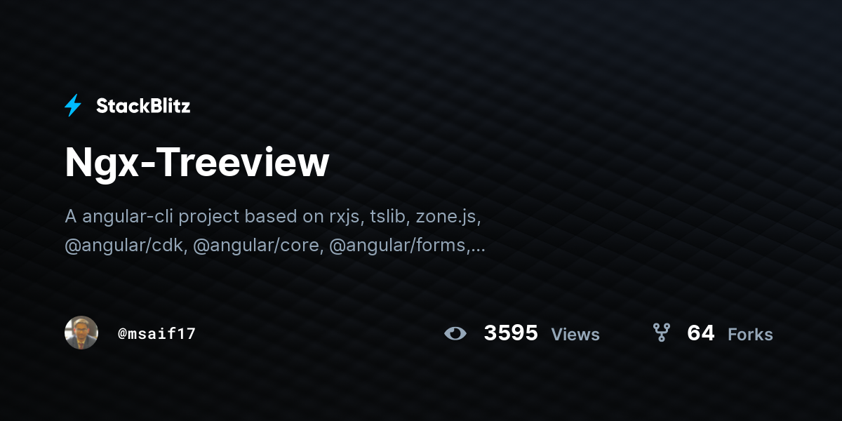Ngx-Treeview - StackBlitz