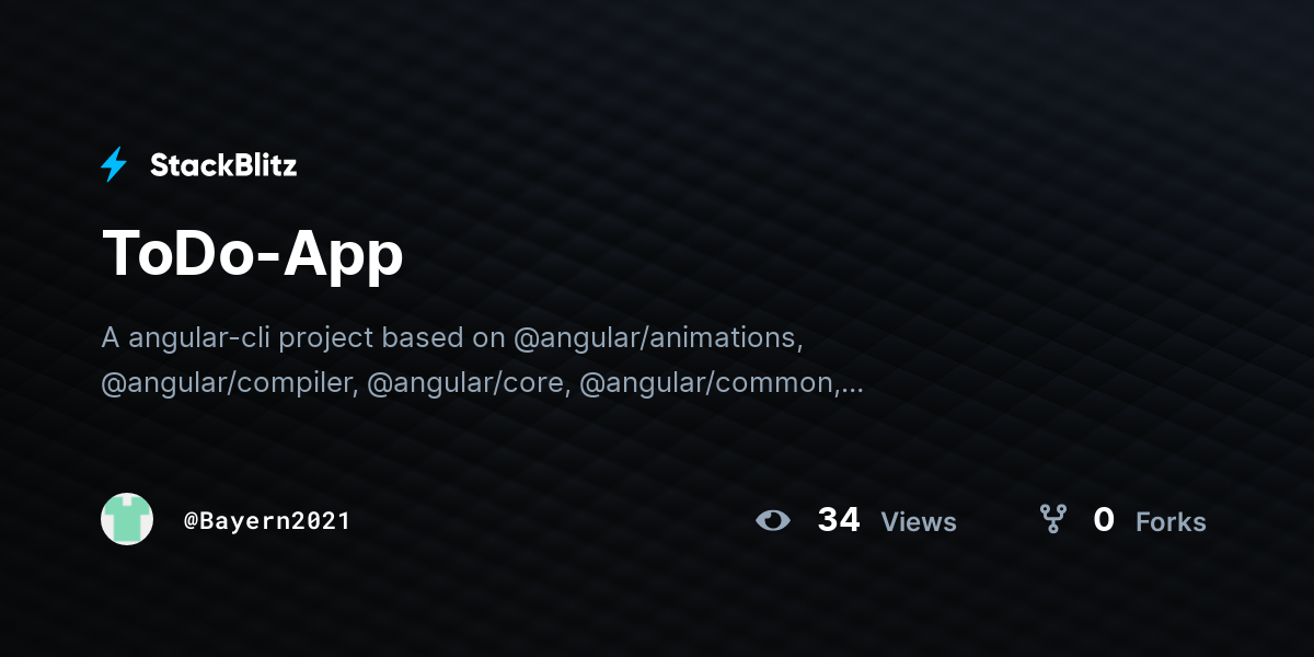 ToDo-App - StackBlitz