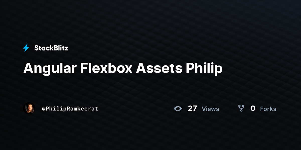 Angular Flexbox Assets Philip - StackBlitz