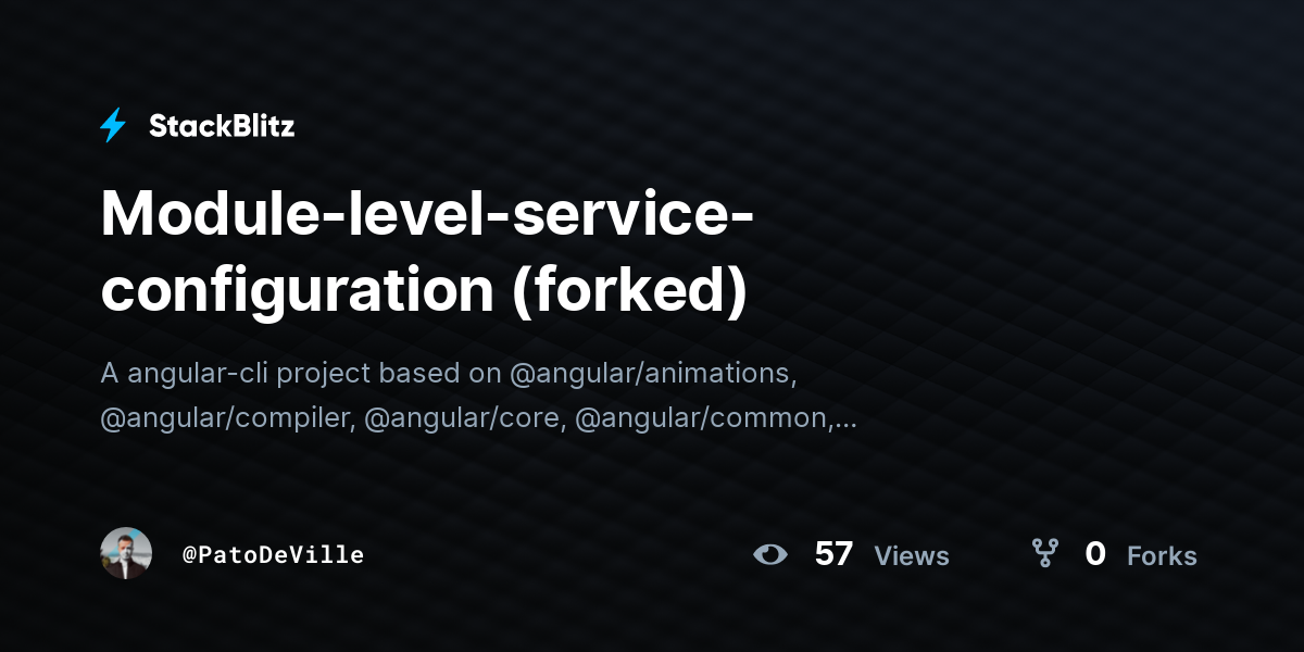 Module-level-service-configuration (forked) - StackBlitz