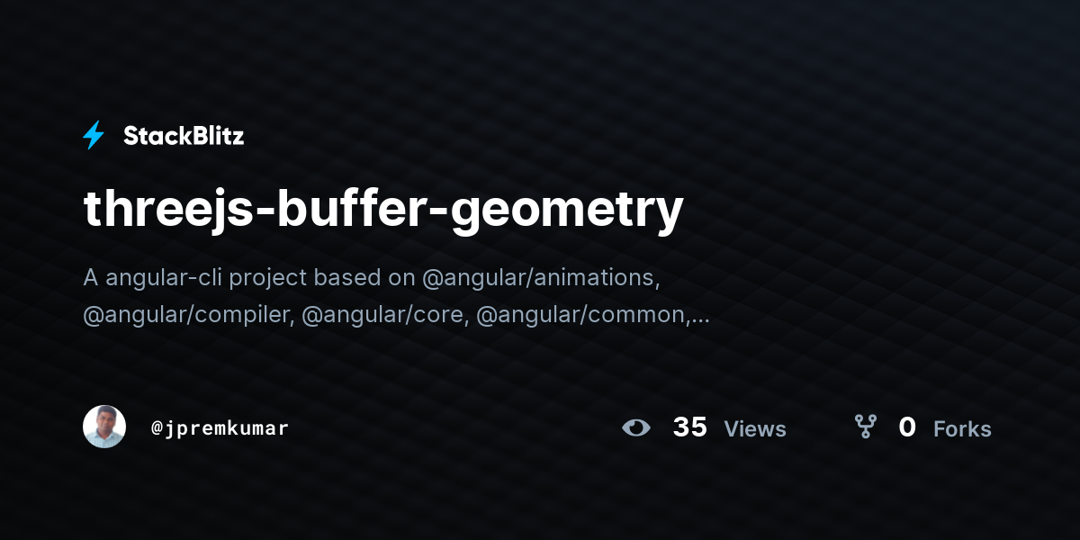 threejs-buffer-geometry - StackBlitz