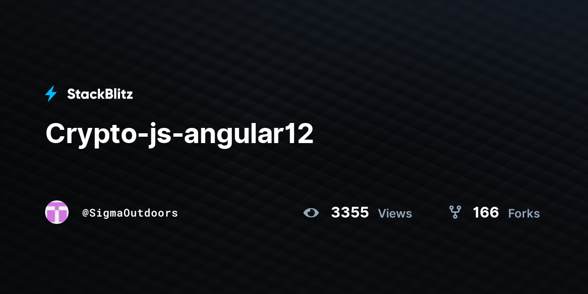 Crypto-js-angular12 - StackBlitz
