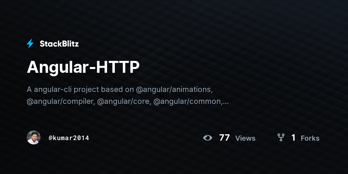 Angular-HTTP - StackBlitz