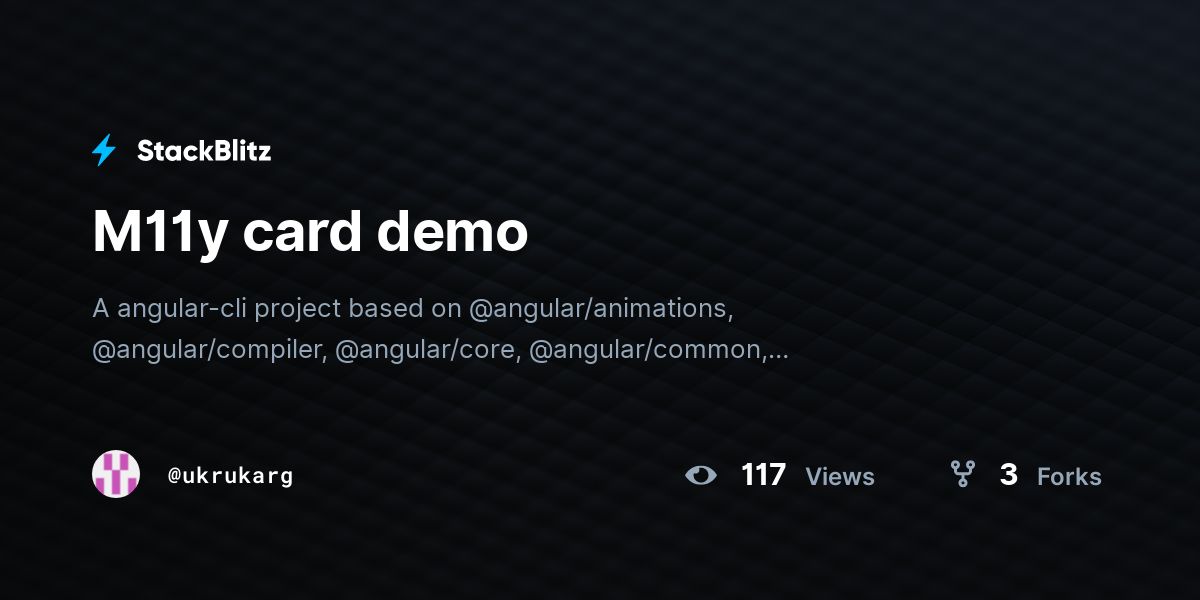 M11y card demo - StackBlitz