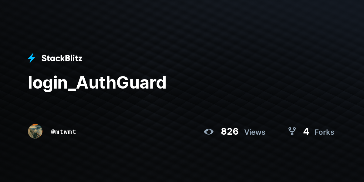 login_AuthGuard - StackBlitz