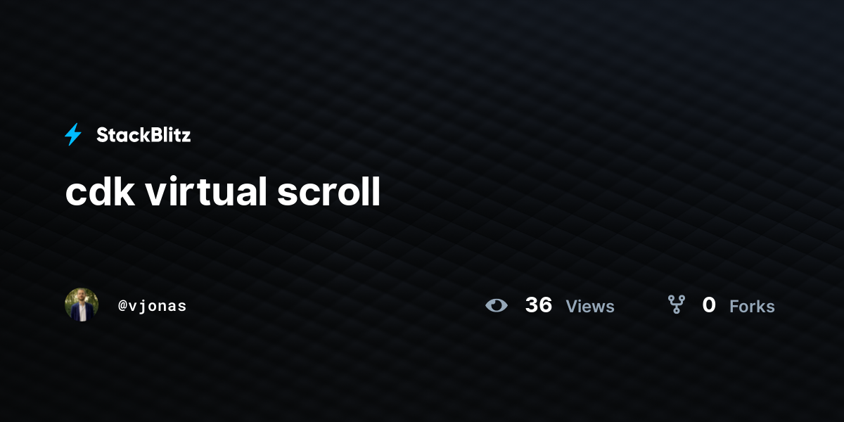 cdk virtual scroll - StackBlitz cdk virtual scroll - StackBlitz