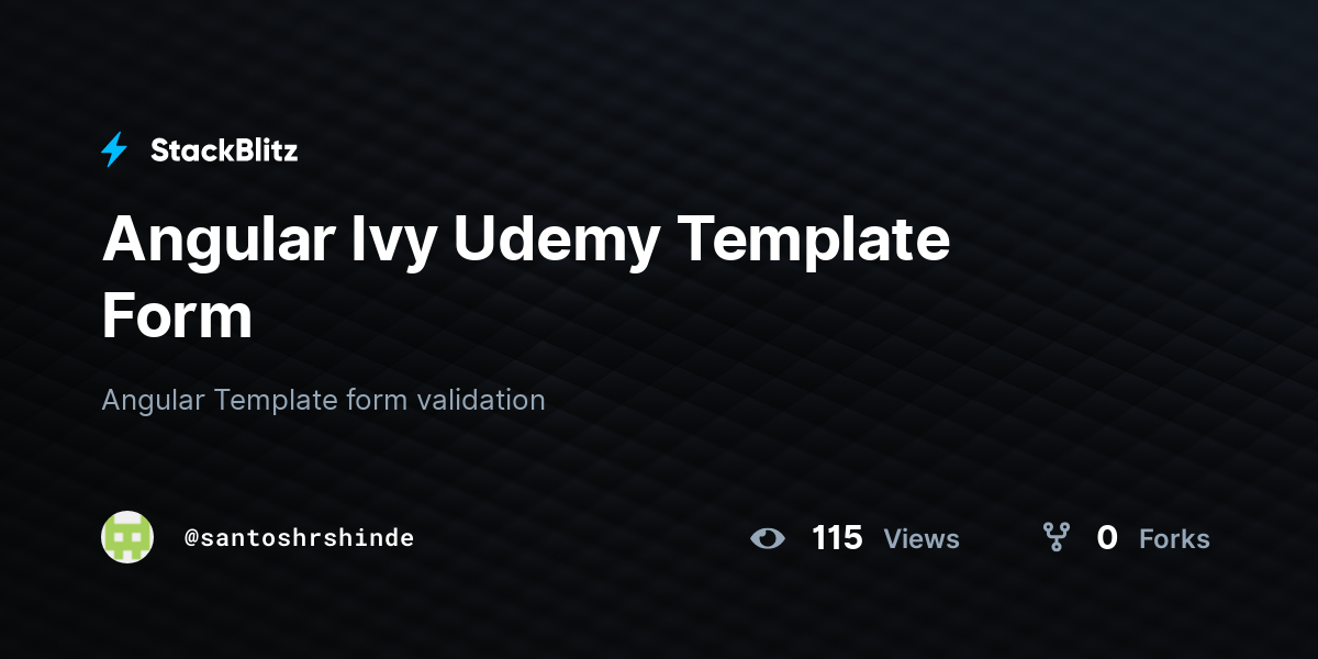 angular-ivy-udemy-template-form-stackblitz