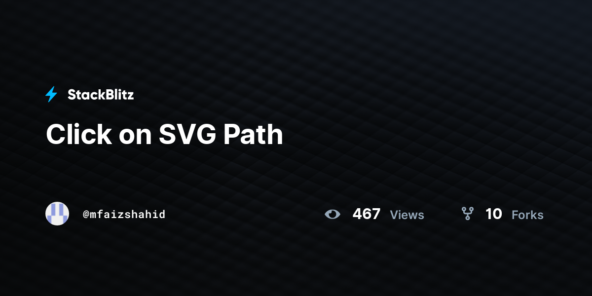 Click on SVG Path - StackBlitz