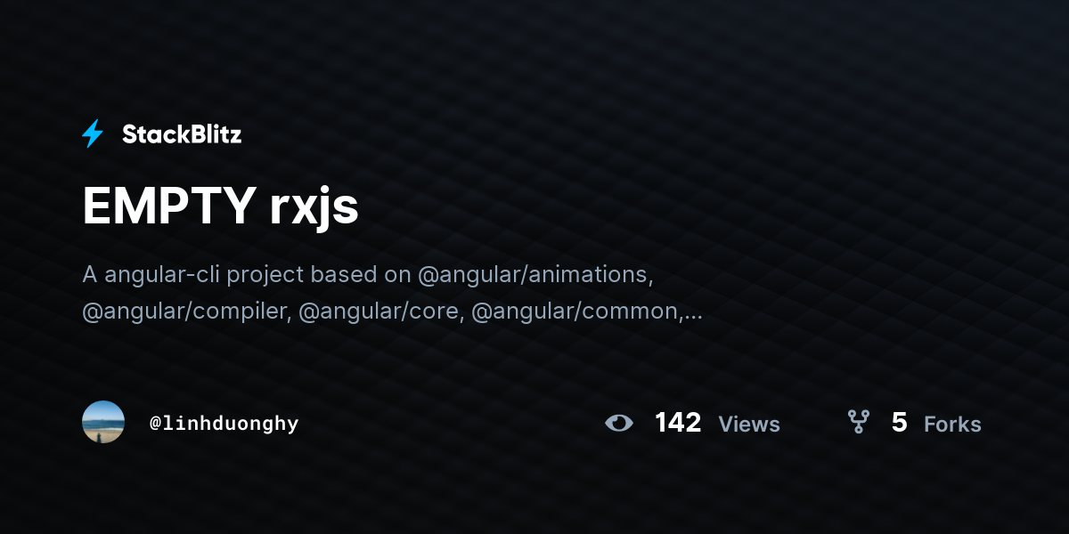 EMPTY rxjs - StackBlitz