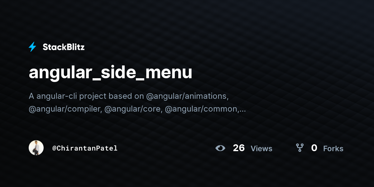 angular_side_menu - StackBlitz angular_side_menu - StackBlitz