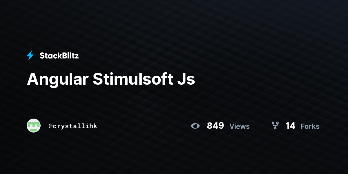 Angular Stimulsoft Js - StackBlitz