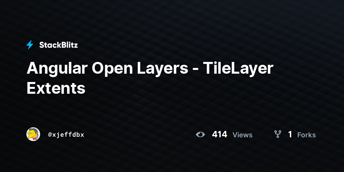 Angular Open Layers - TileLayer Extents - StackBlitz