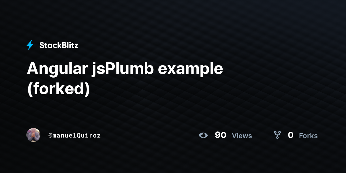 Angular jsPlumb example (forked) - StackBlitz