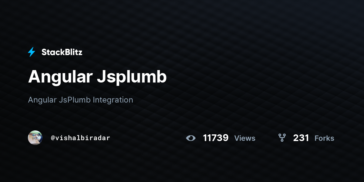 Angular Jsplumb - StackBlitz